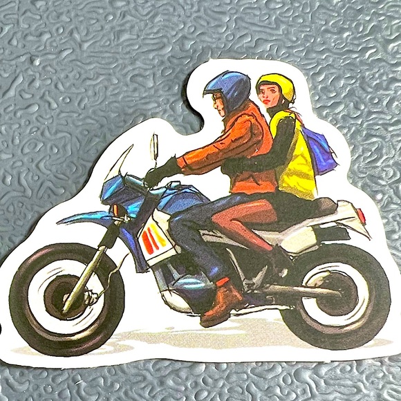 Hand Crafted | Other | Couple Biker Motorcycle Rider Sport Bike Cruiser ...